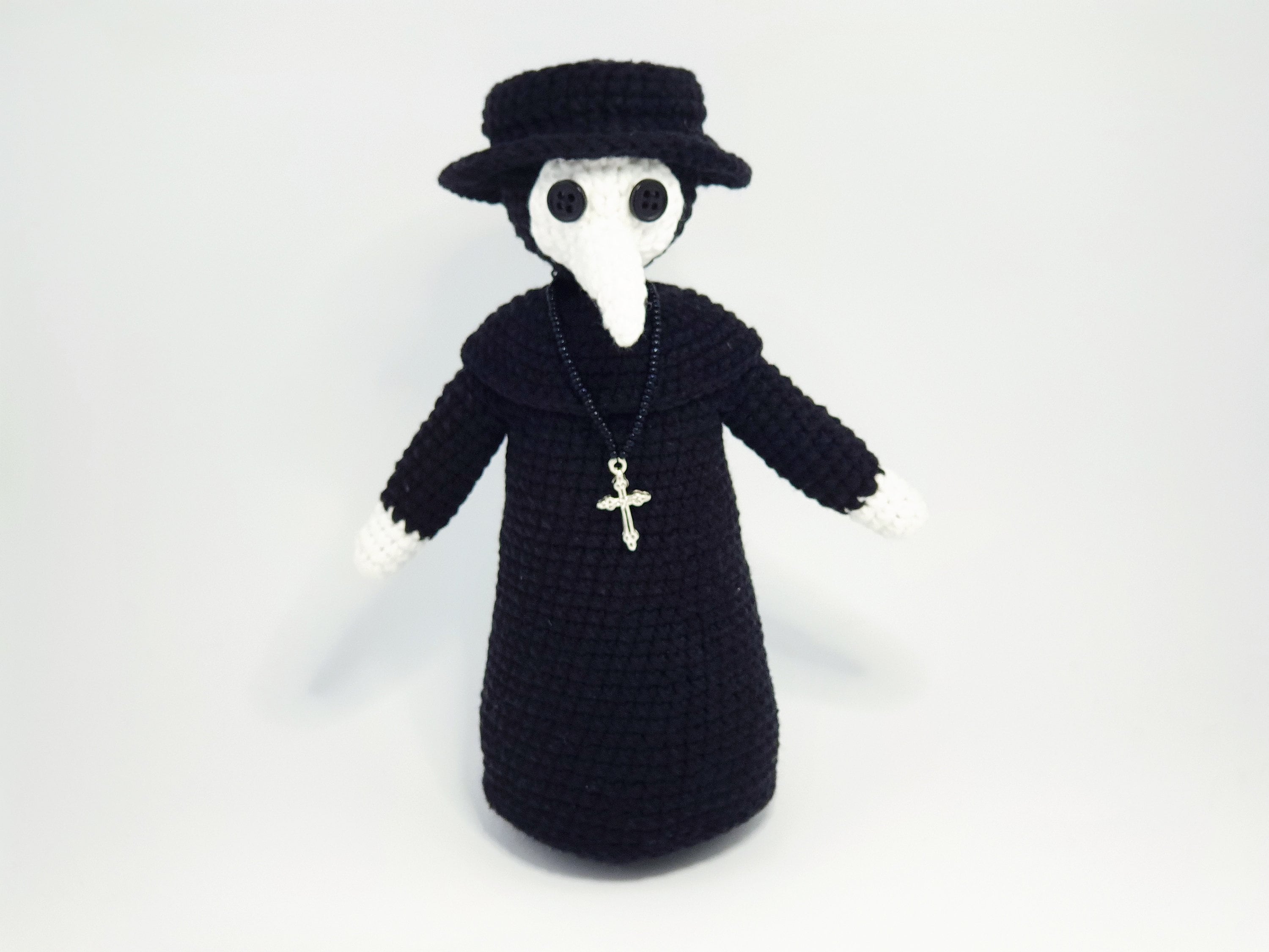Crochet patterns Pandemic couple: Plague Doctor Nun Doll PDF | Etsy