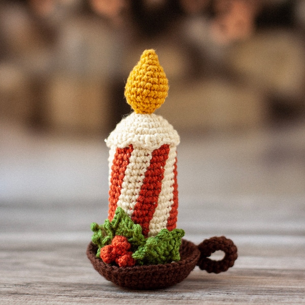 Crocheted Christmas Candles - Etsy Australia