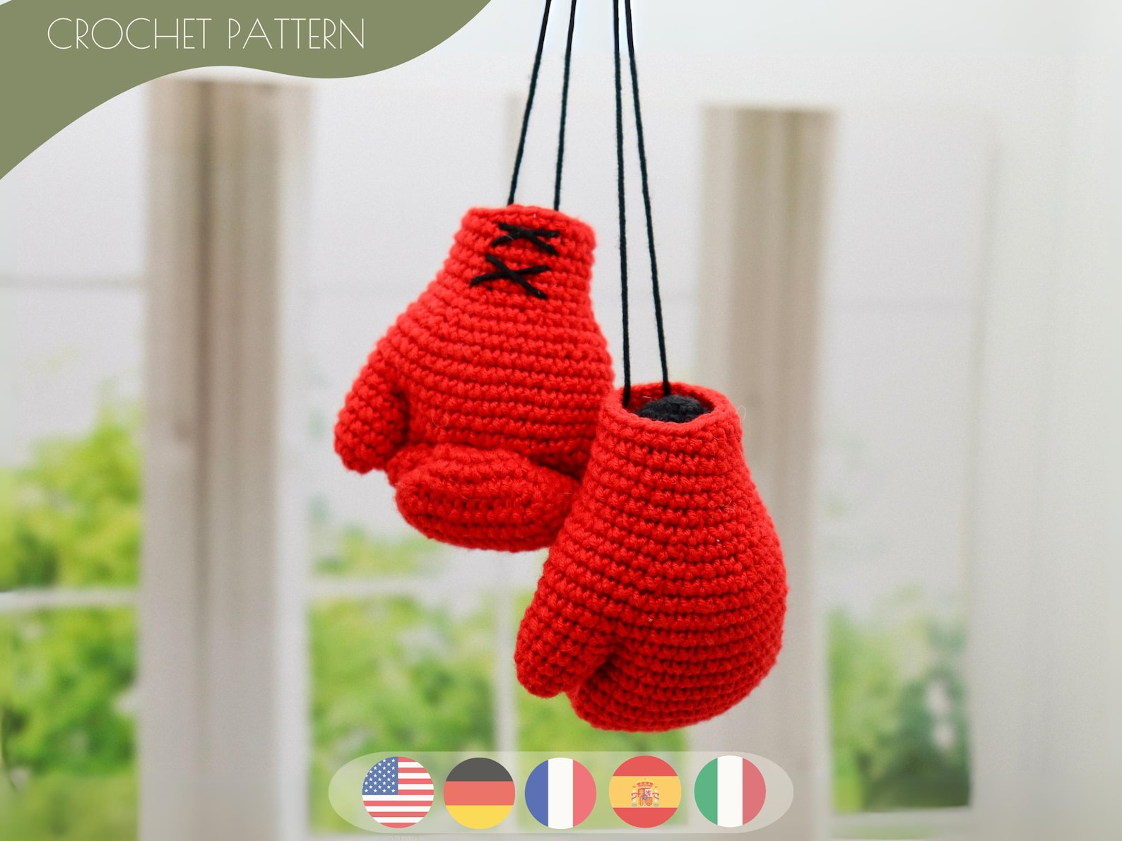 Boxing Glove Crochet Pattern – PDF Download – Beginner to Intermediate ...