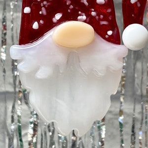 Glass Father Christmas Ornament, Santa Claus Gnome, Hanging Decoration ...