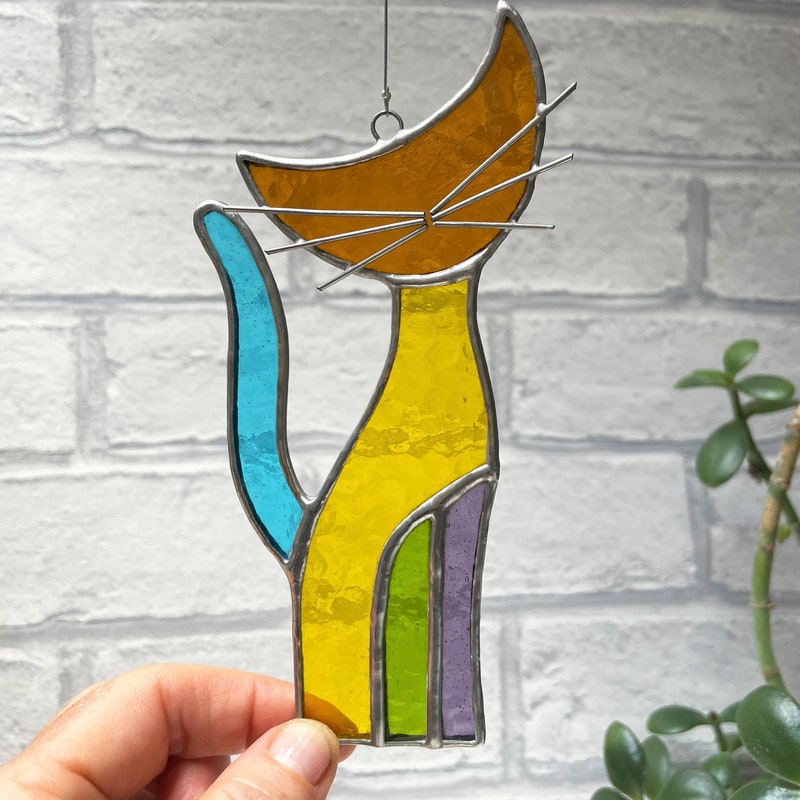 Cat Suncatcher - Etsy