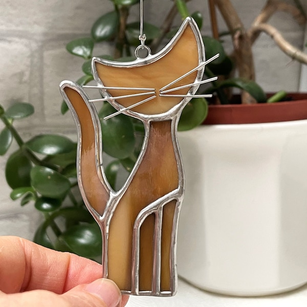 Cat Suncatcher - Etsy