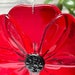 Fused Glass Poppy Suncatcher Handmade Glass Artwork Window - Etsy
