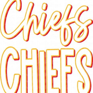 Chiefs SVG & PNG Football Sports Script Print Digital Design Instant ...