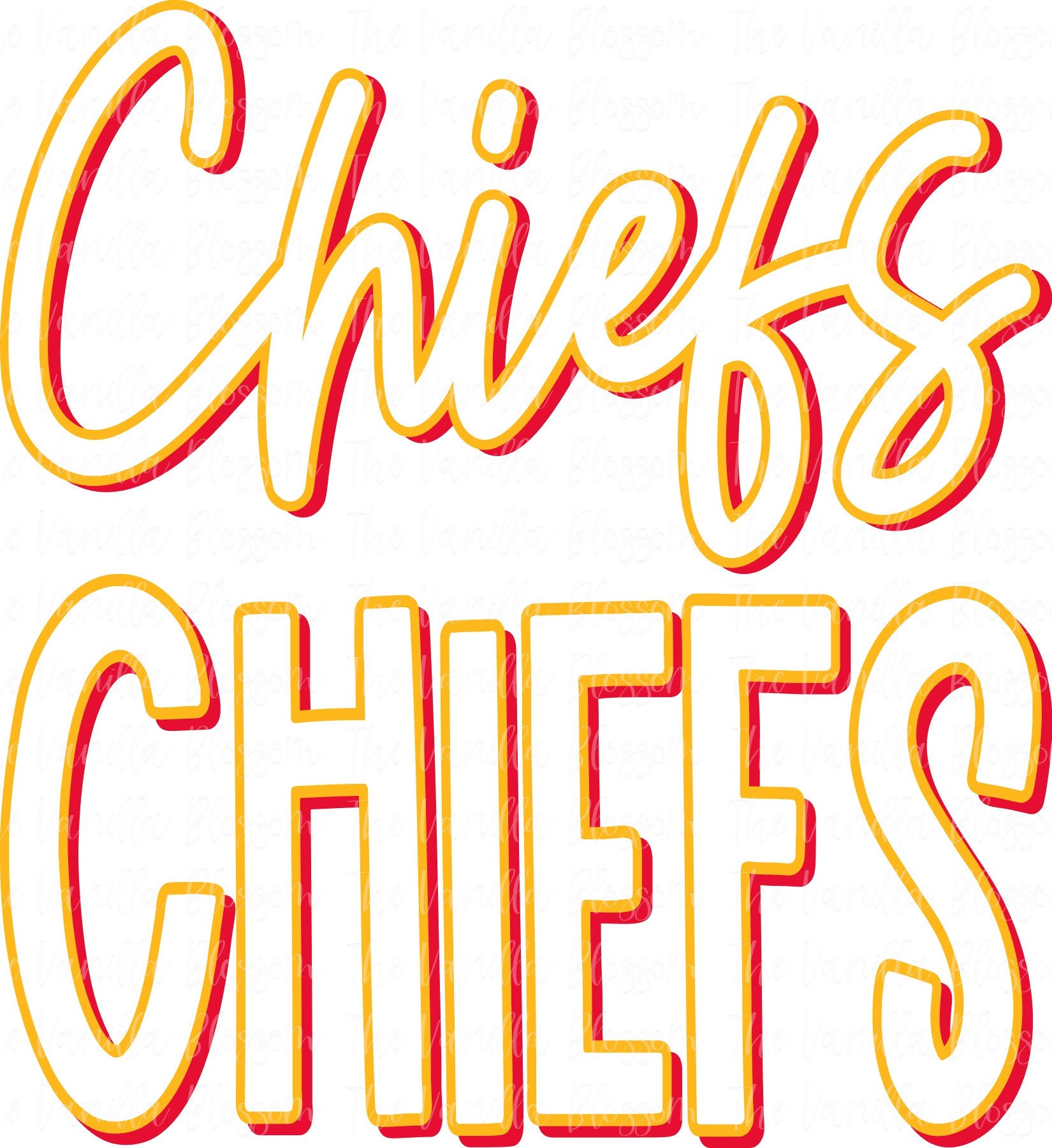 Chiefs SVG & PNG Football Sports Script Print Digital Design Instant ...
