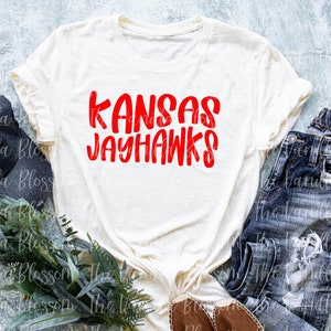 KU | Kansas | Wavy Digital Design | SVG & PNG | Instant Download | Cut ...