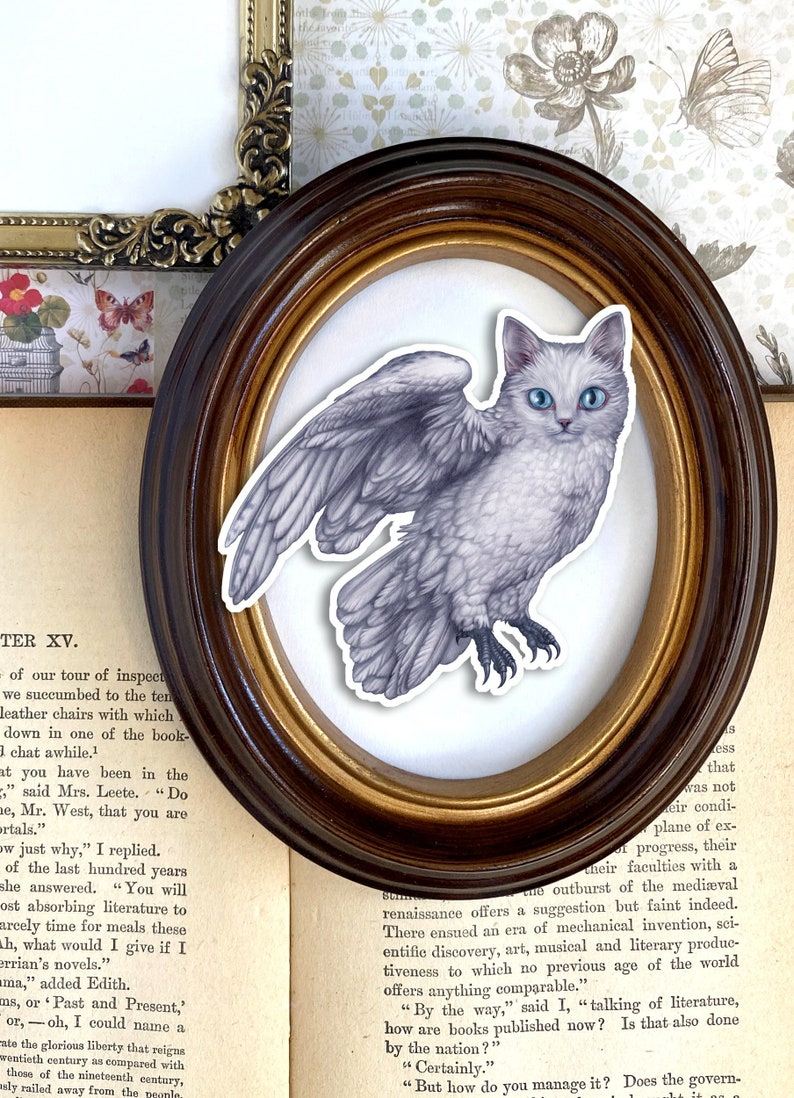 Mayapple the Meowl Sticker - Etsy