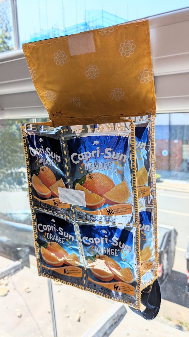 Capri Sun Backpack - Handmade, Recycled, Unique Bag - Etsy