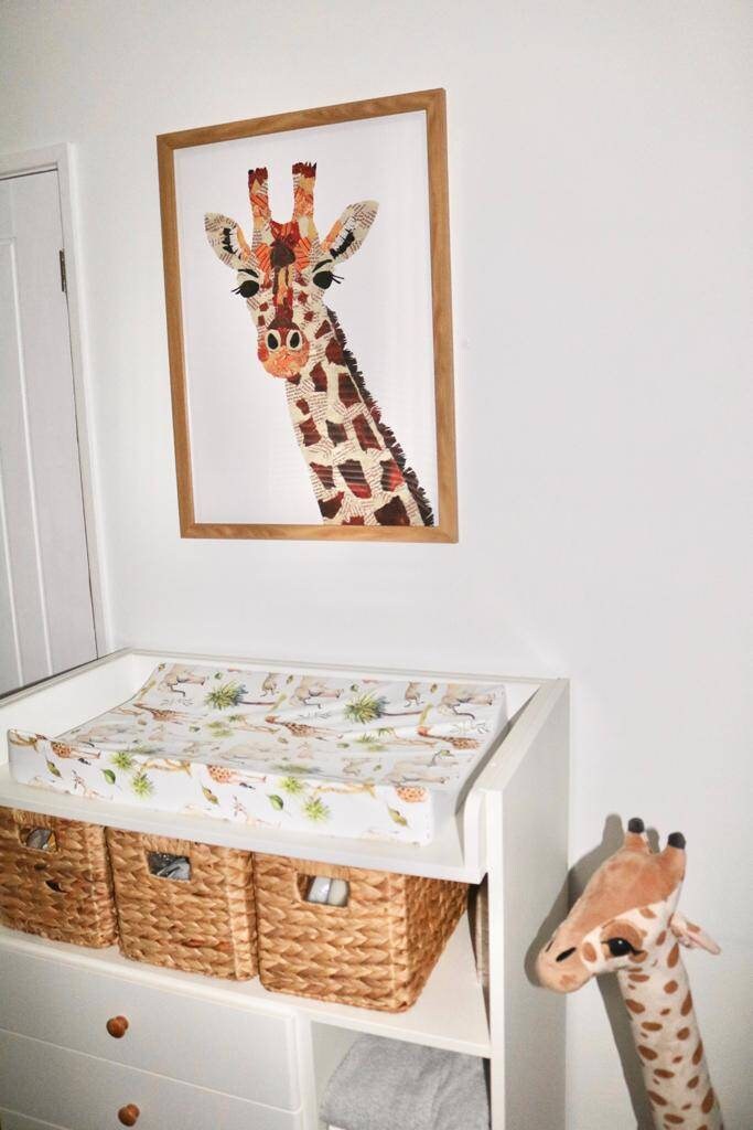 Giraffe Art Print Unframed. Decoupage Art. Wall Decor. Wild Animal ...