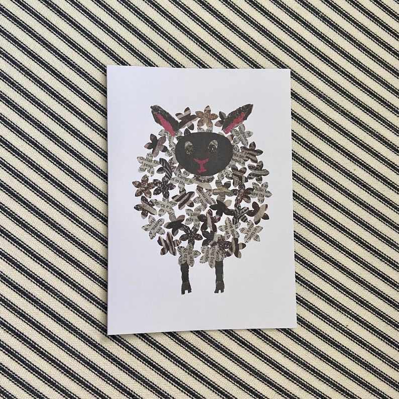Sheep Greeting Card / Sheep Card / Sheep Print / Animal Greeting Card ...