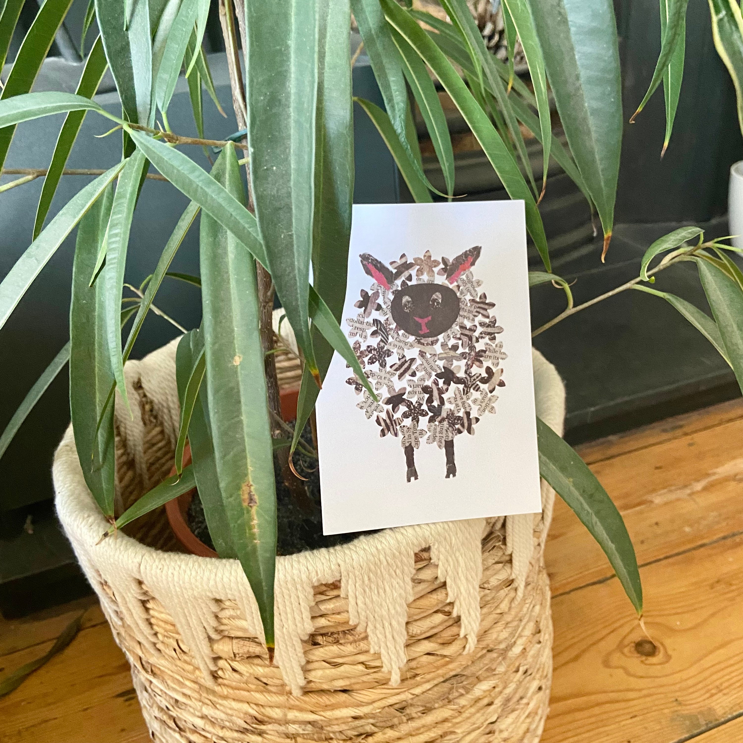 Sheep Greeting Card / Sheep Card / Sheep Print / Animal Greeting Card ...