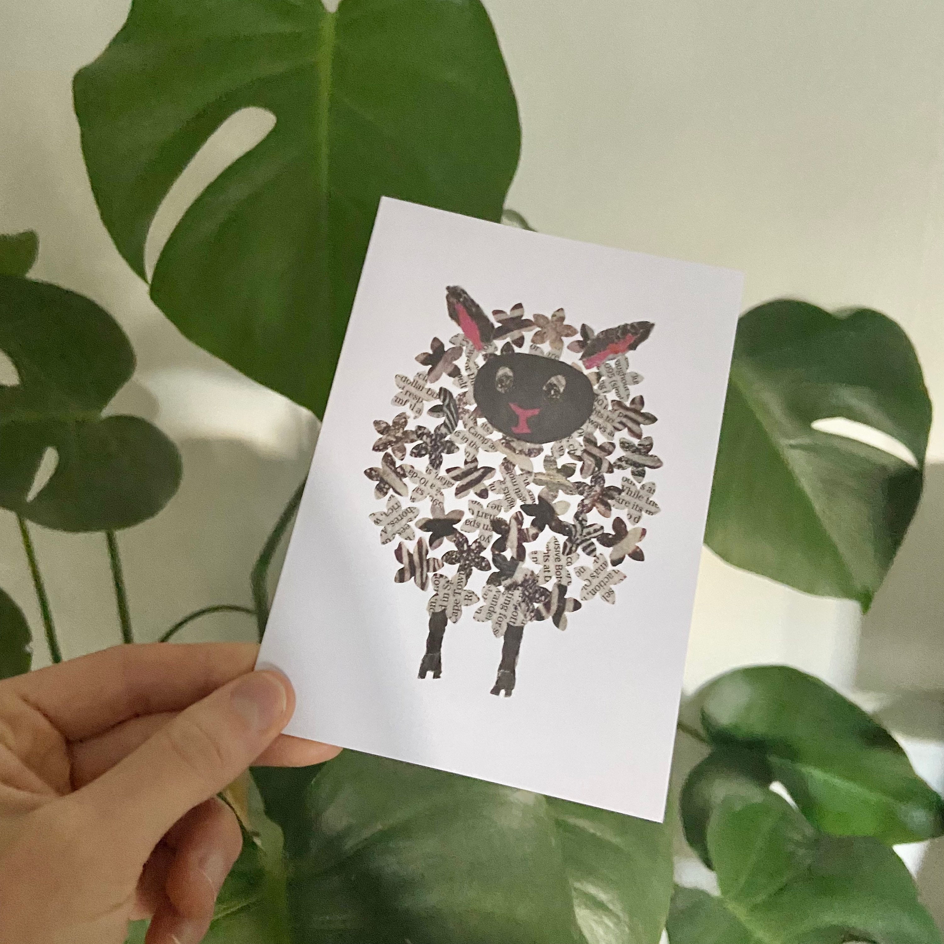 Sheep Greeting Card / Sheep Card / Sheep Print / Animal Greeting Card ...