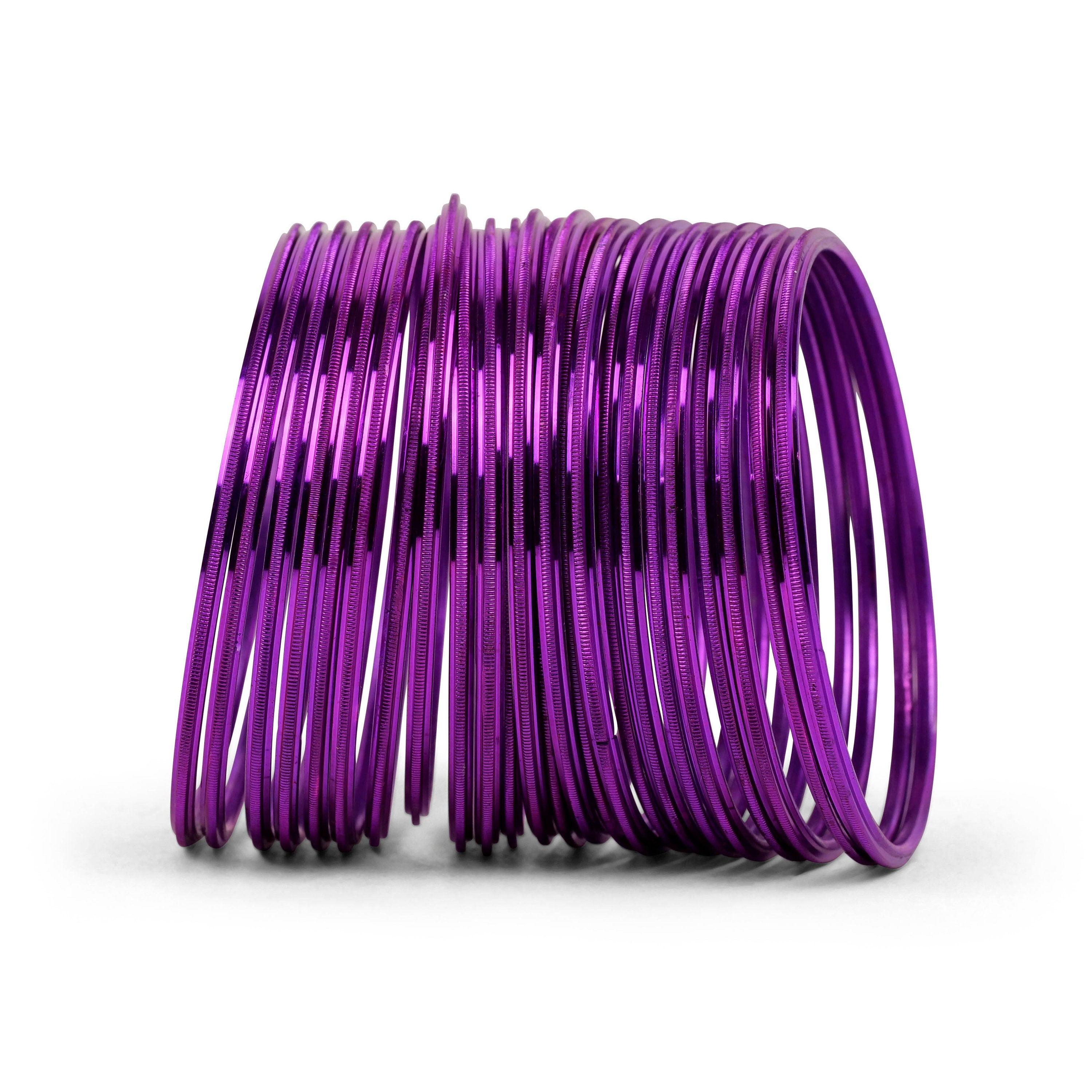 Purple Textured Bangles - Etsy