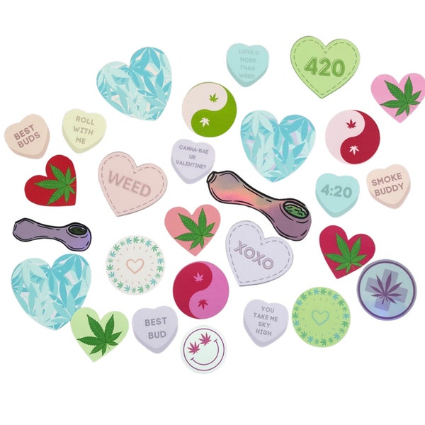 Weed Valentines Card - Etsy