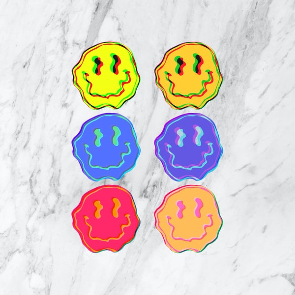 Large Smiley Face Stickers - Etsy