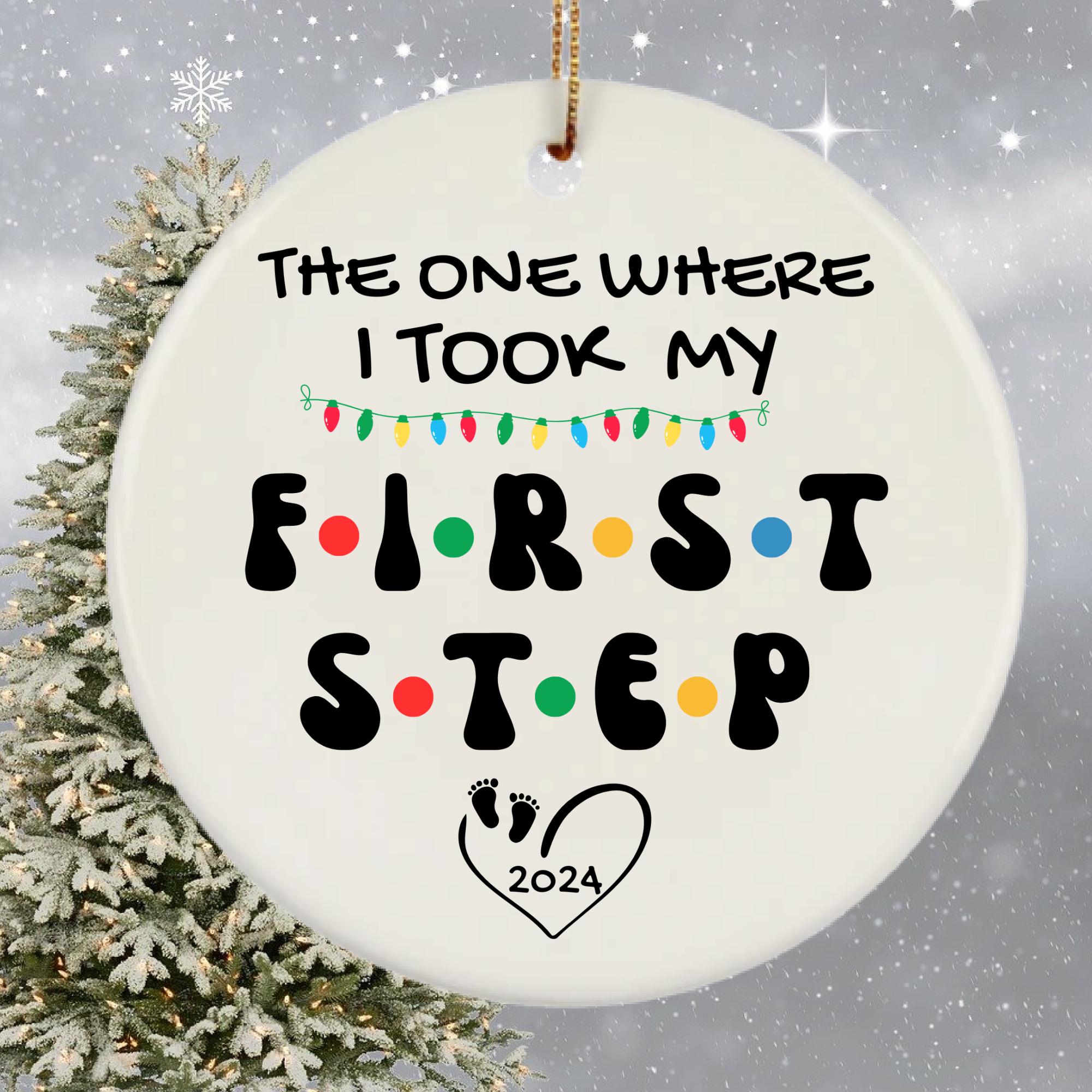 Baby Milestones Gifts, Baby's First Step Christmas Ornament, First Step ...