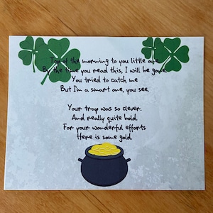 Digital Download Leprechaun Letter - Etsy