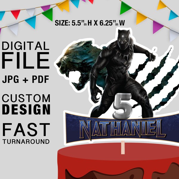 Panther Cake Topper - Etsy