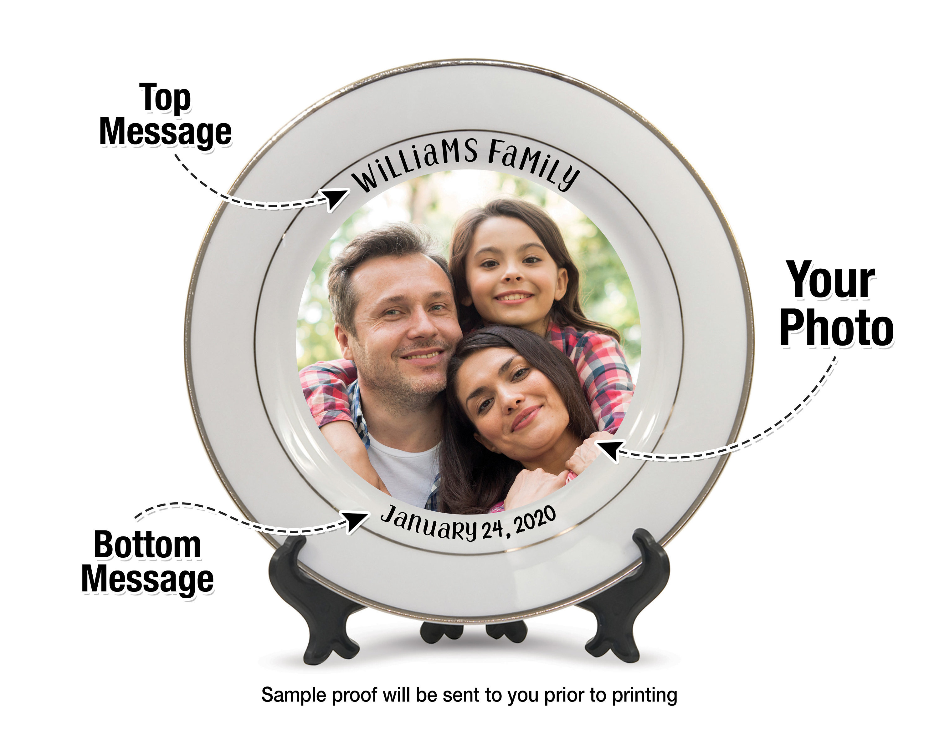 Custom Photo Plate | Personalized Ceramic Plate, Family Gift - Etsy