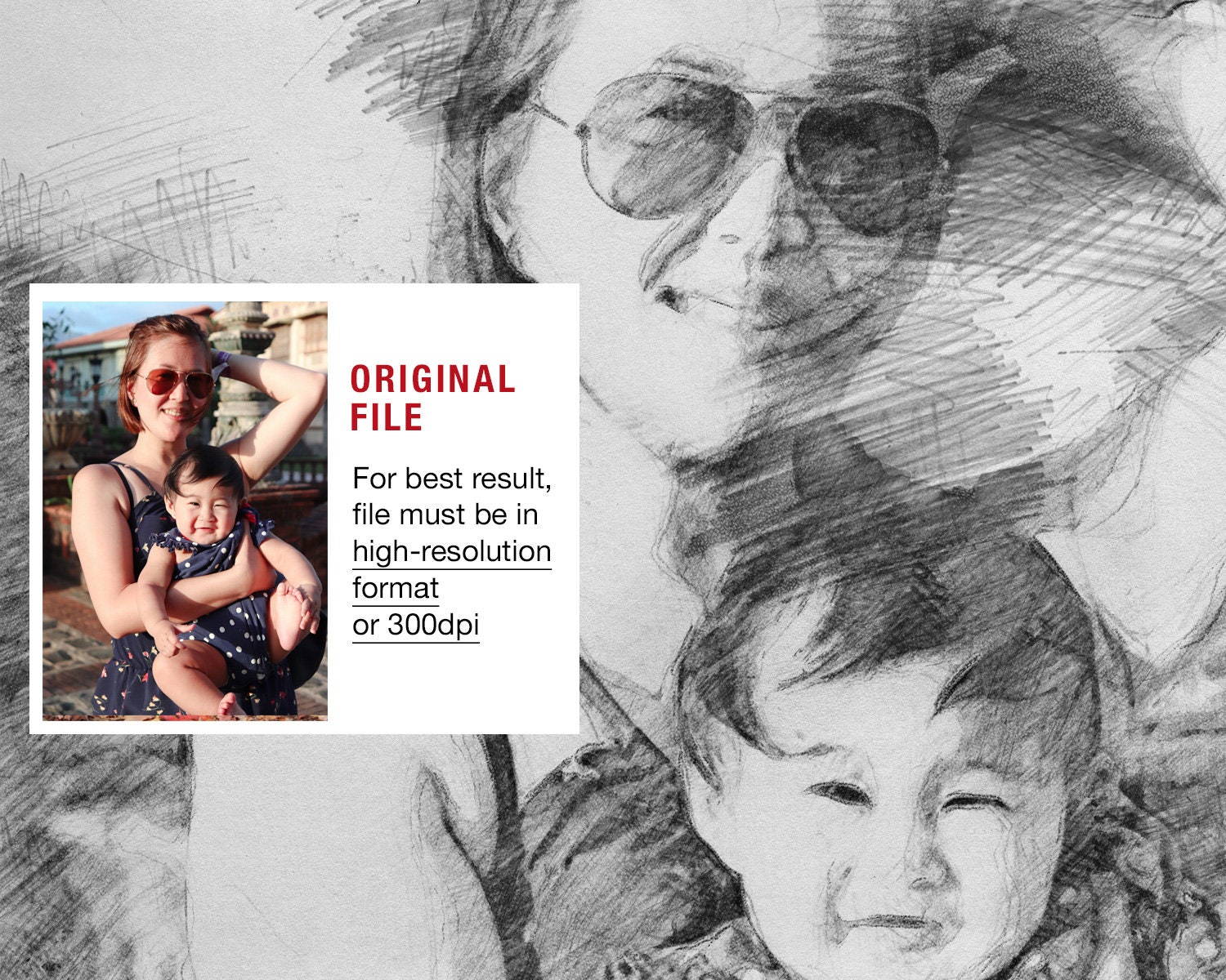 Custom Portrait Drawing | Portrait Sketch Art, Sketch From Photo ...