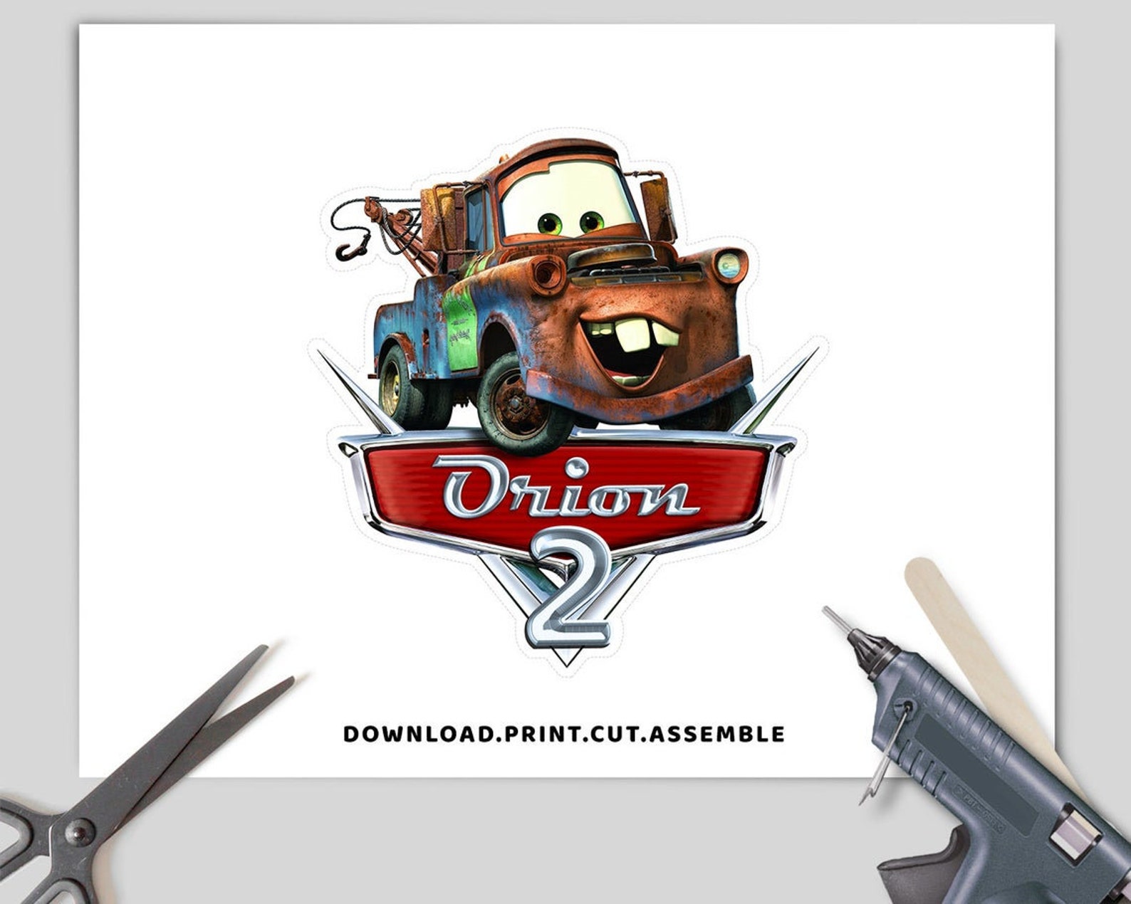 Cars 3 Cake Toppers DIY Cars Printable Cars Cake Topper | Etsy