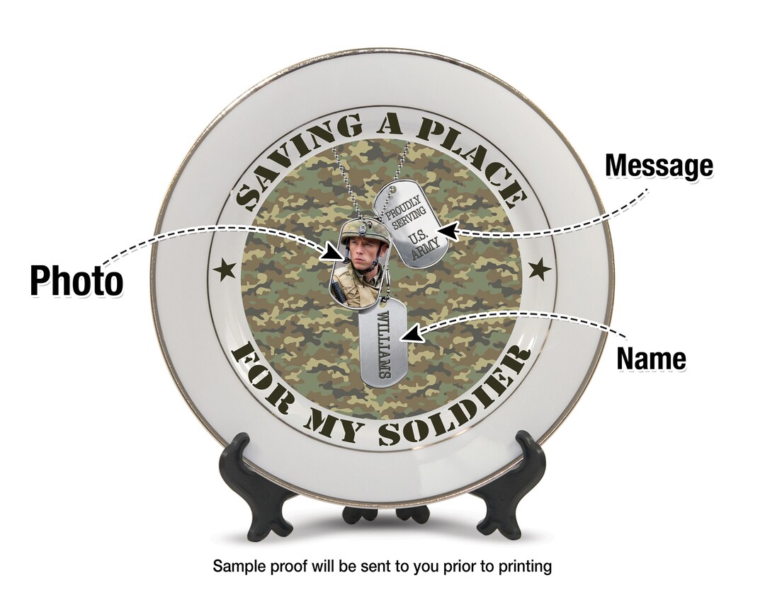 Custom Military Gift, Mothers Day Gift Ideas | Memorial Gift, Army Gift ...