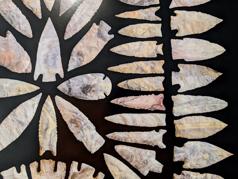 Arrowhead Poster Mozarkite Missouri Arrowheads - Etsy