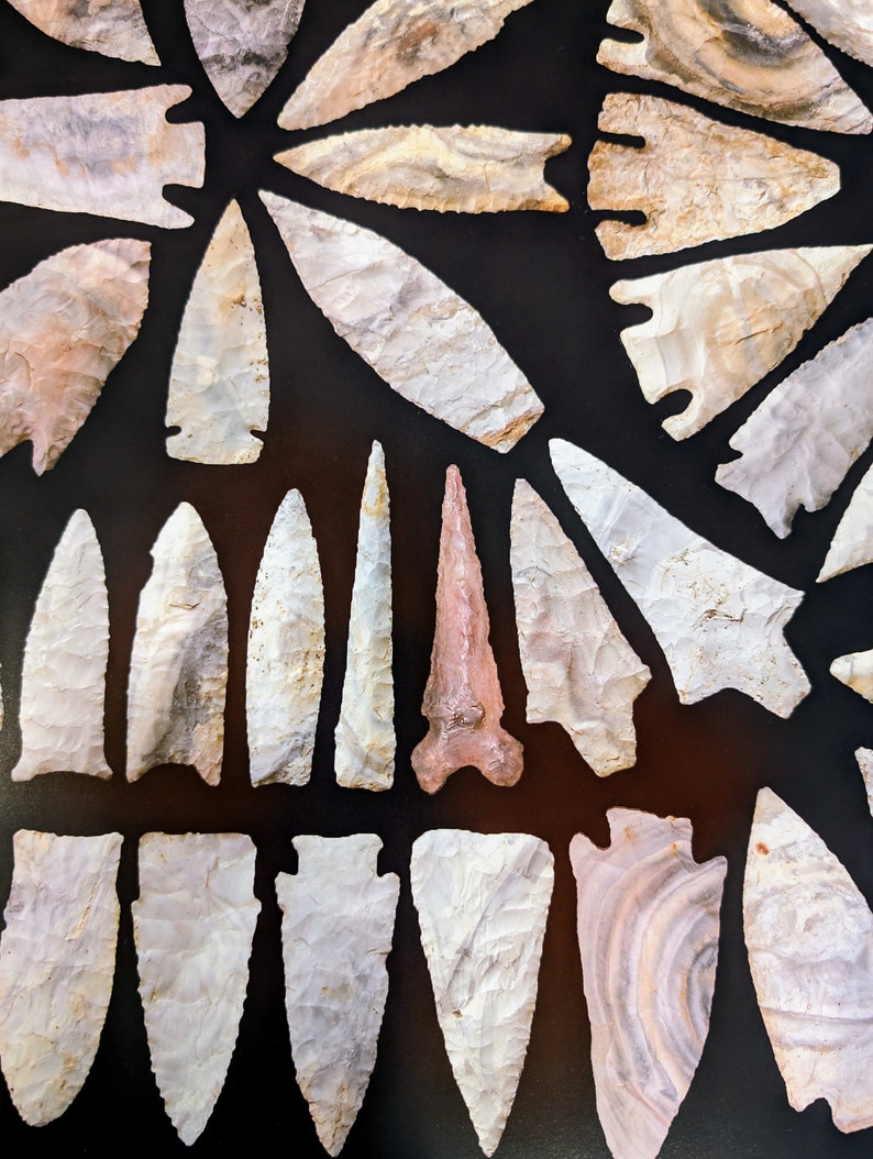 Arrowhead Poster Mozarkite Missouri Arrowheads - Etsy