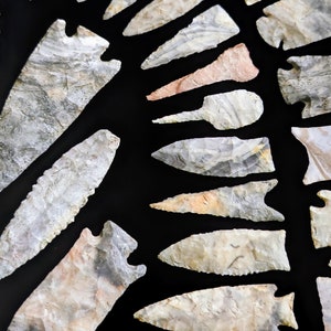 Arrowhead Poster Mozarkite Missouri Arrowheads - Etsy