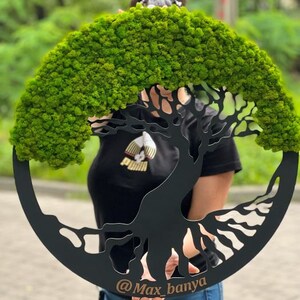 Wall Moss Decor, Tree of Life, Large Wall Decor, Tree With Stabilized ...