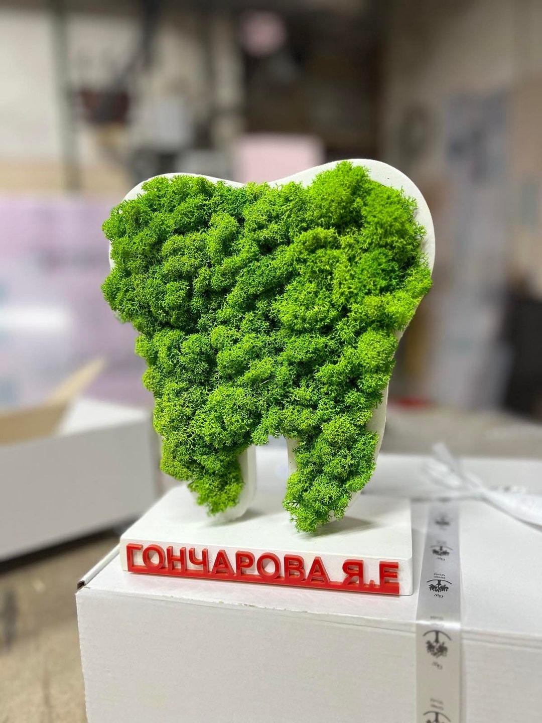 Dental Office Decor, Table Decor on a Stand, Orthodontist's Office ...