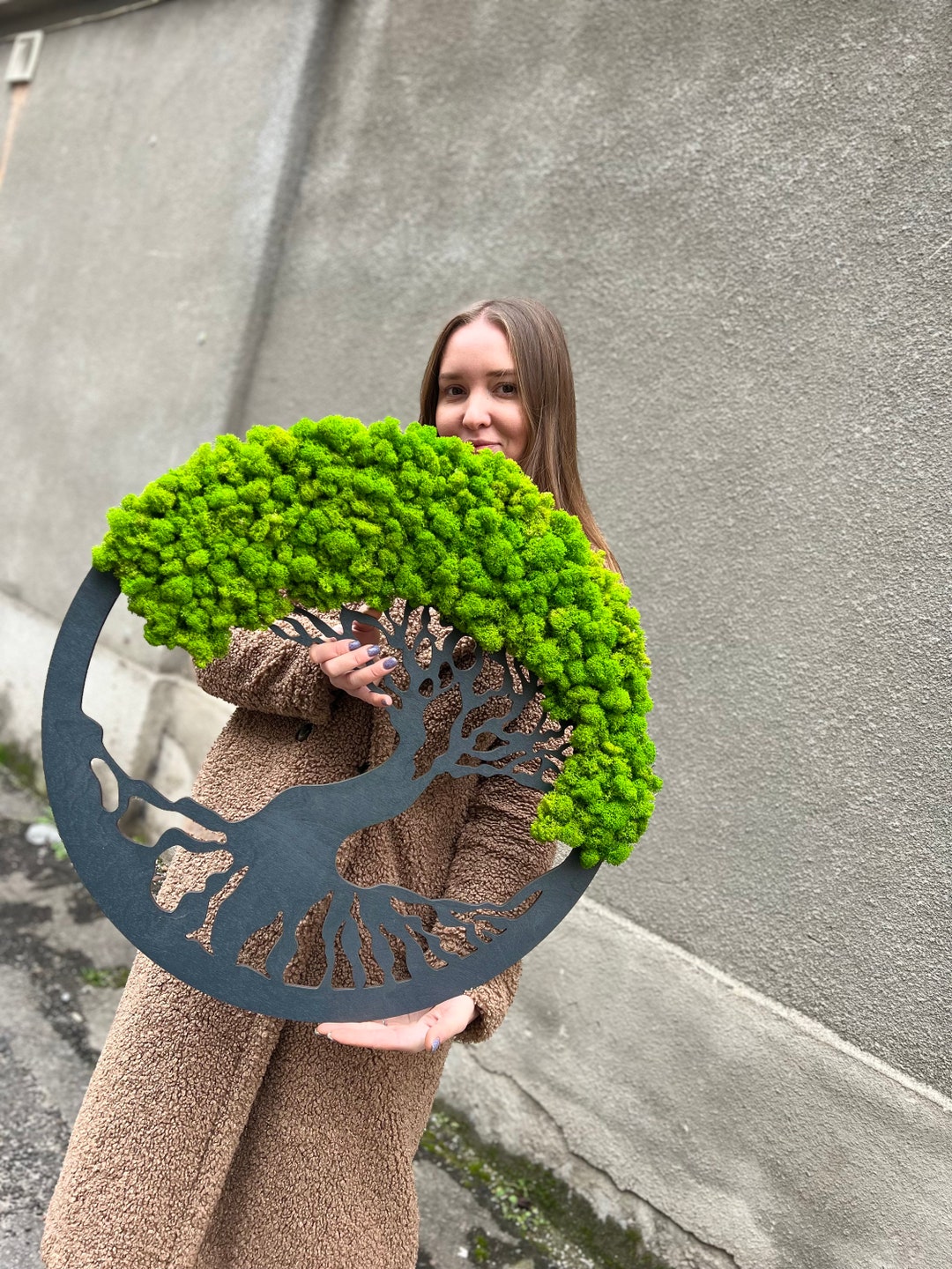 Wall Moss Decor, Tree of Life, Large Wall Decor, Tree With Stabilized ...