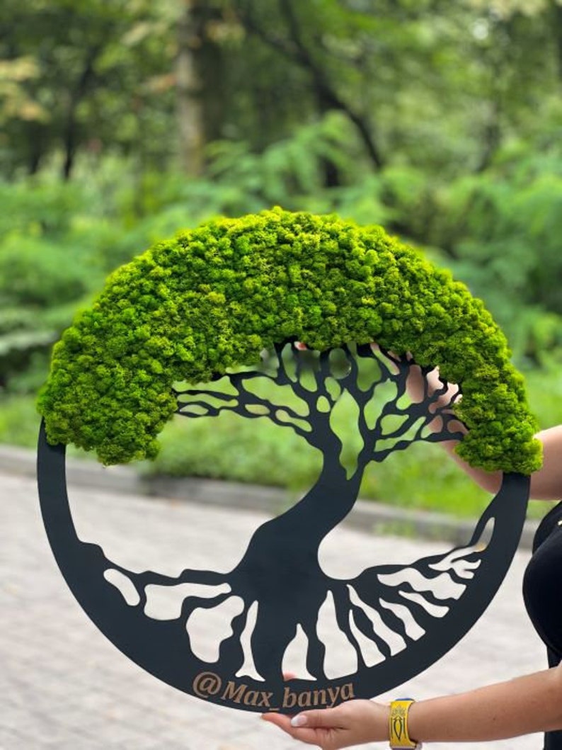 Wall Moss Decor, Tree of Life, Large Wall Decor, Tree With Stabilized ...