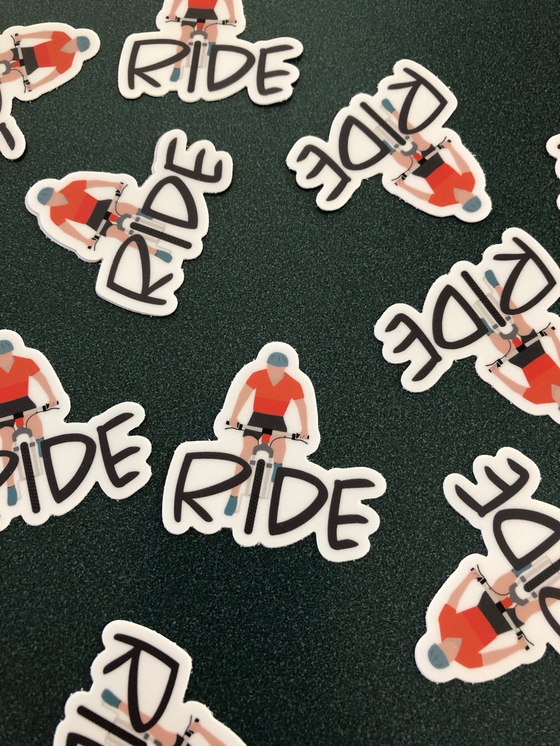 Ride Hand-drawn Small Vinyl Sticker Water Bottle Sticker | Etsy