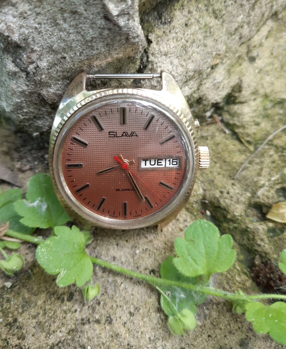 Soviet gilded watch SLAVA, wrist watch, Soviet vintag… - Gem