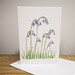 Bluebell Greeting Card, Botanical Watercolour, Wild Flower, Flower ...