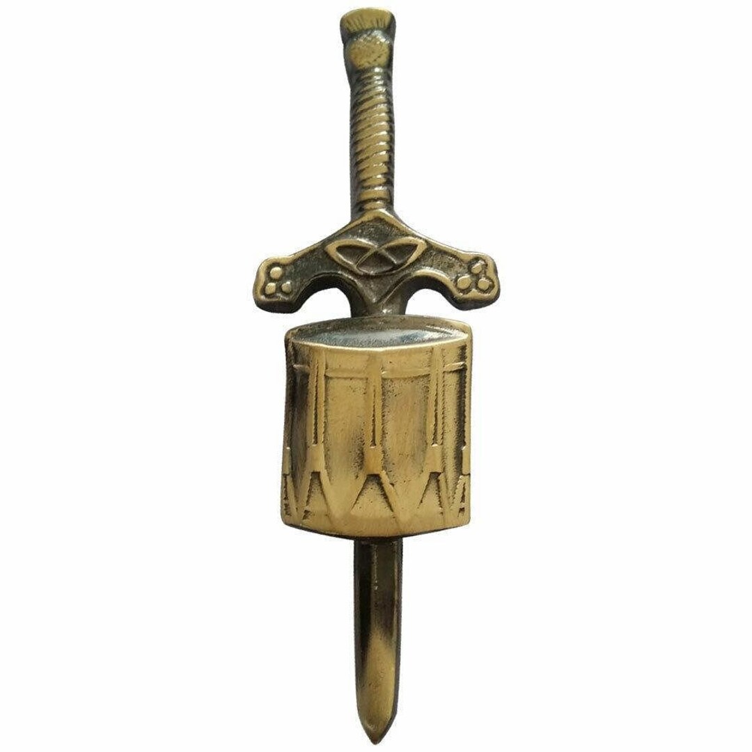 Drummer Sword Highland Scottish Kilt Pin Antique Finish - Etsy