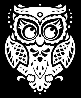 Owl Vinyl Decal - Etsy