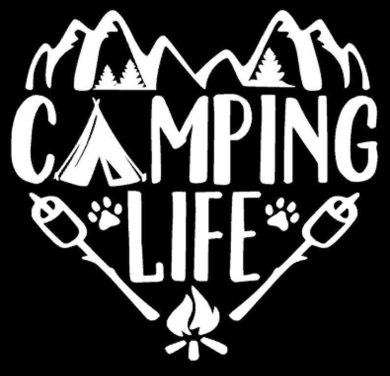 Camping Life Vinyl Decal - Etsy