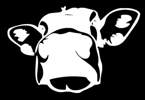 Cow Vinyl Decal - Etsy