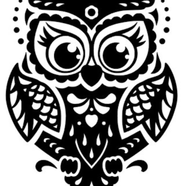 Owl Car Decal - Etsy