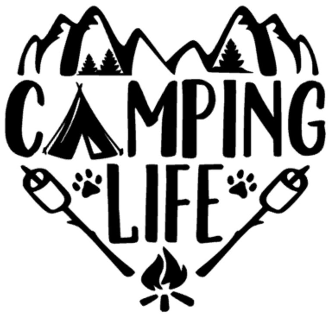 Camping Life Vinyl Decal - Etsy
