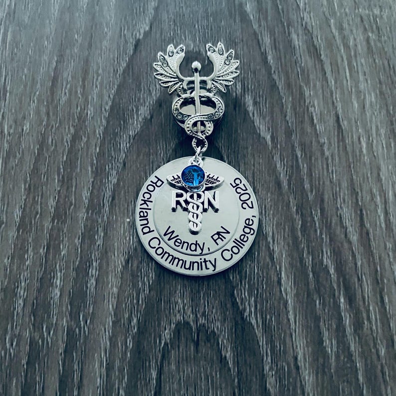 Rn/bsn/lpn/lvn Pin - Personalized Nursing Pin - Nursing Student ...