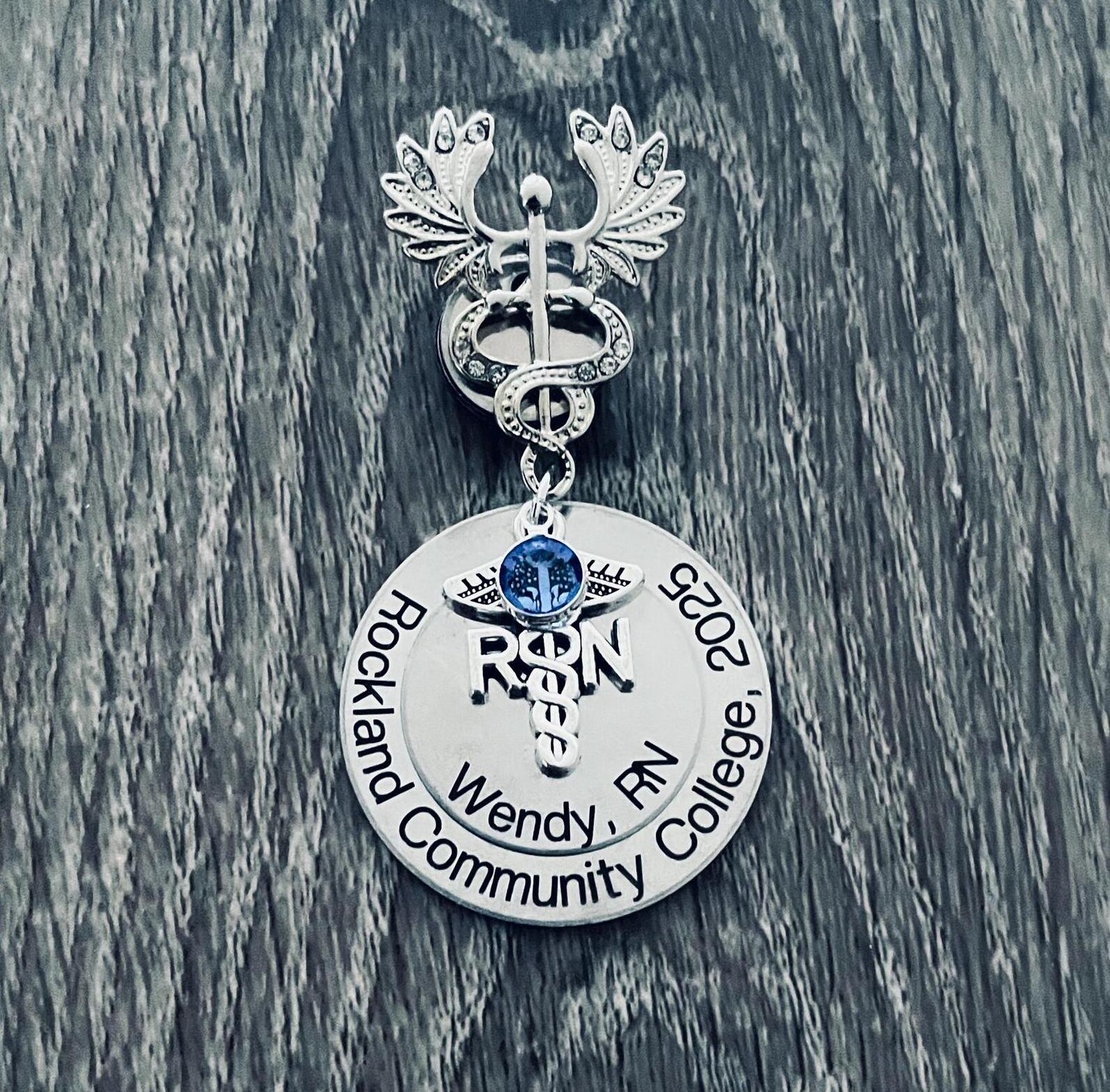 Rn/bsn/lpn/lvn Pin - Personalized Nursing Pin - Nursing Student ...