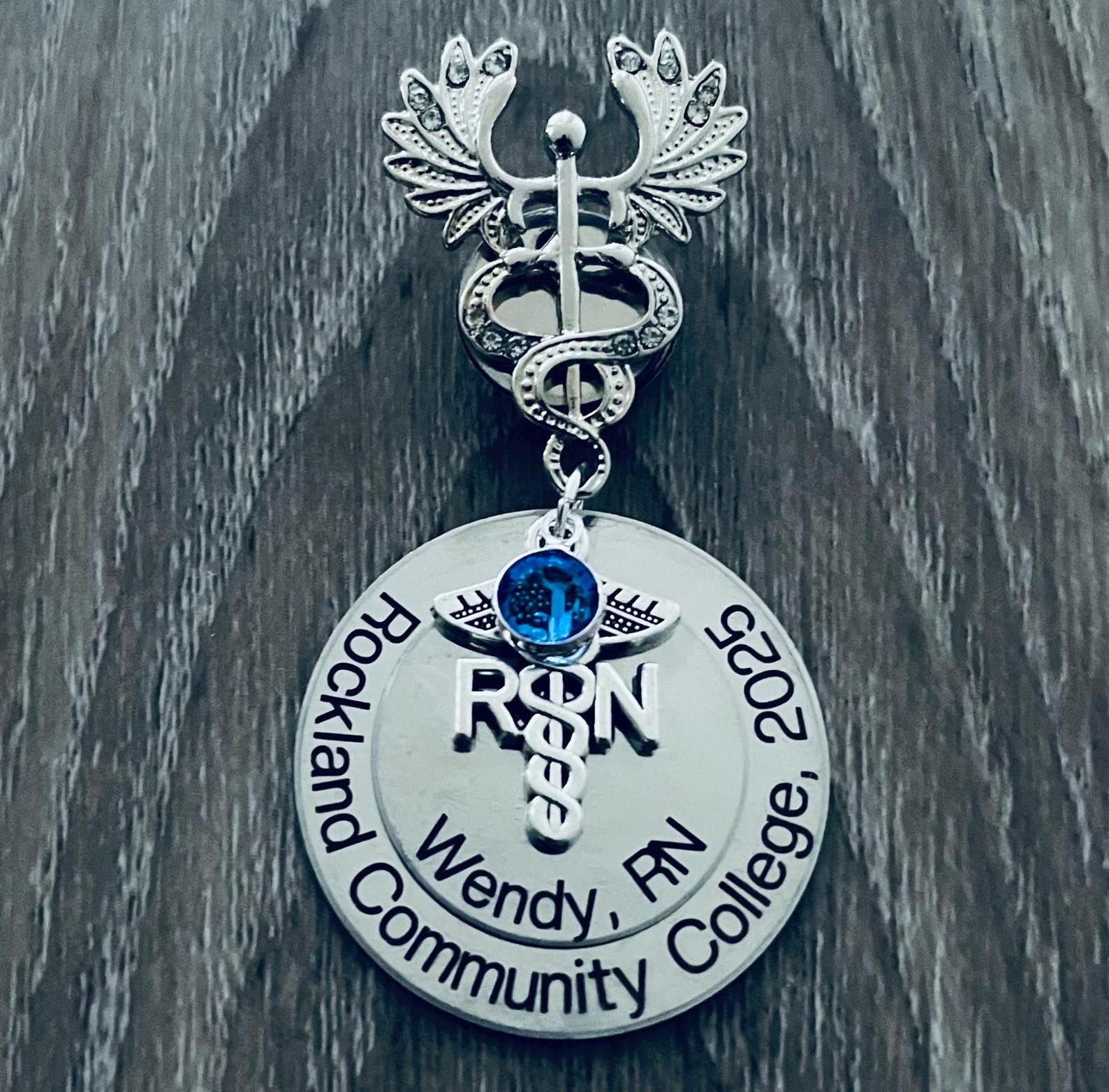 Rn/bsn/lpn/lvn Pin - Personalized Nursing Pin - Nursing Student ...