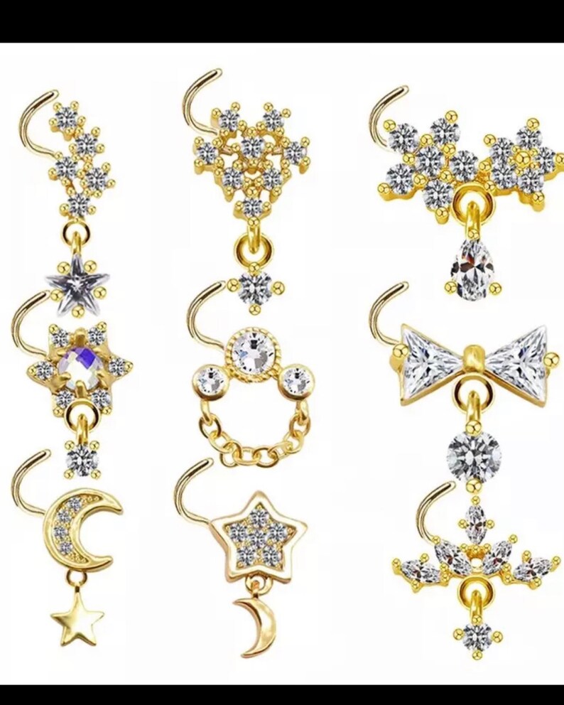 Nose Rings (3 Pieces) - Etsy