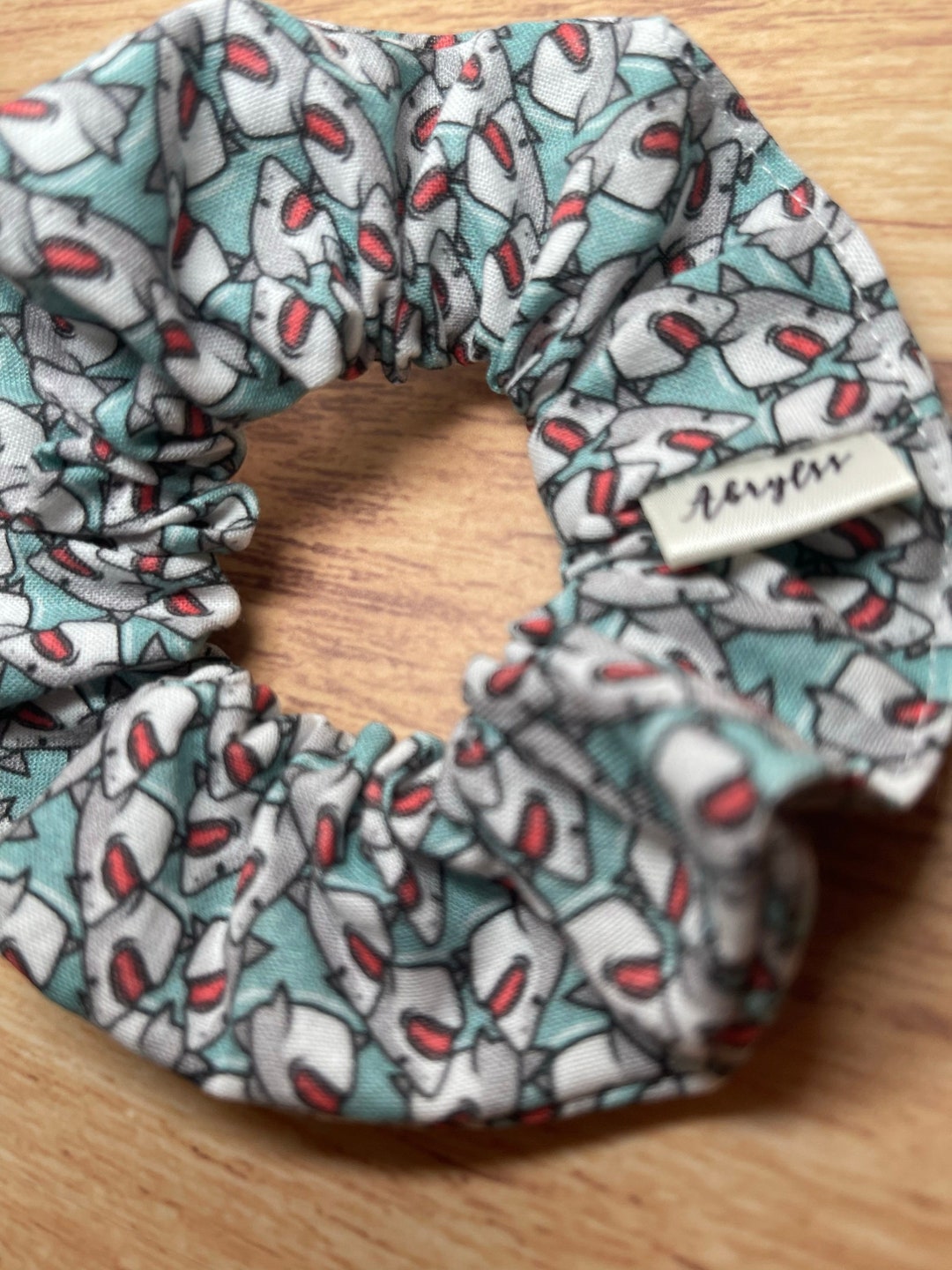 Shark Scrunchie Marine Life Animal Lovers Gift Ideas Hair Accessories ...