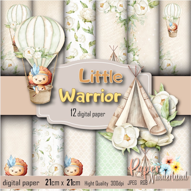 Safari Digital Paper - Etsy