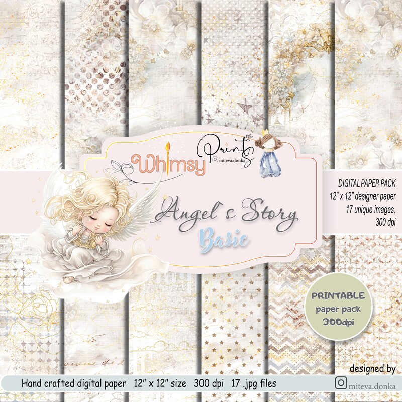 Whimsical Digital Paper - Etsy