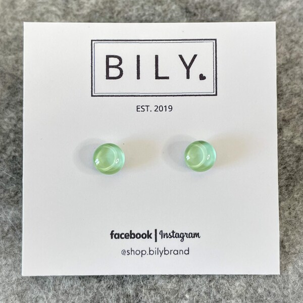 Mint Earrings - Etsy